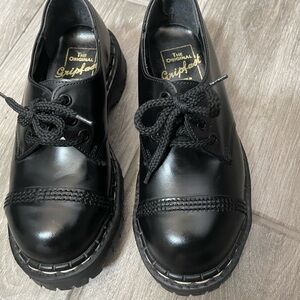 Gripfast | Shoes | Gripfast Black Steel Toe Gibson Shoe Wheel W6 Uk 4 ...